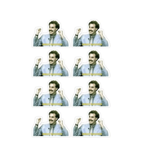 Design | Borat Great Success Laminated Vinyl Stickers 13 | Poshmark